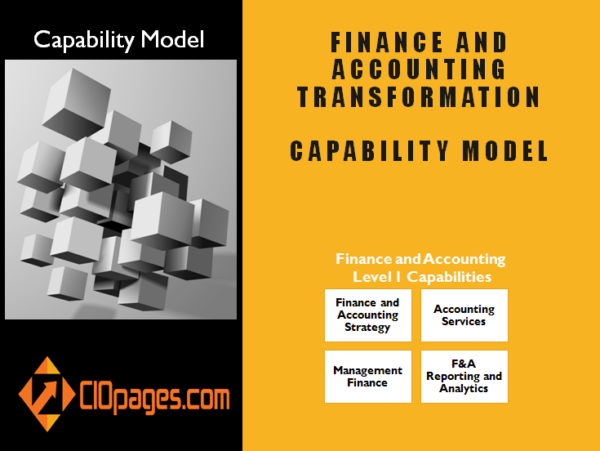 Finance Capabilities Model: A list of accounting and finance capabilities