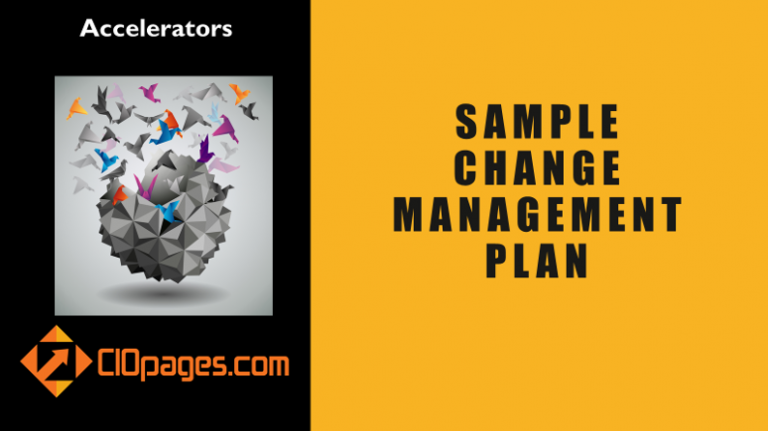 Sample Change Management Plan - A customizable proforma change plan