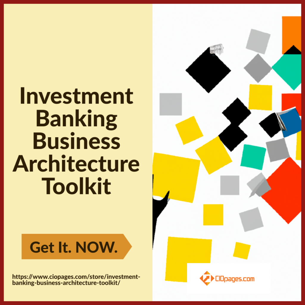 Customizable Investment Banking Business Architecture Toolkit